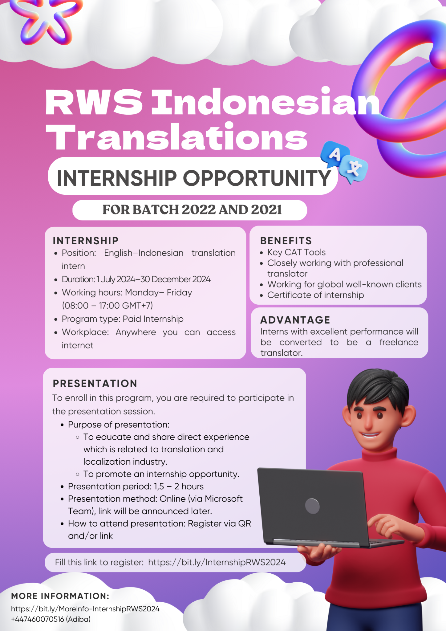 RWS Indonesian Translations’ Internship Opportunity – English Department