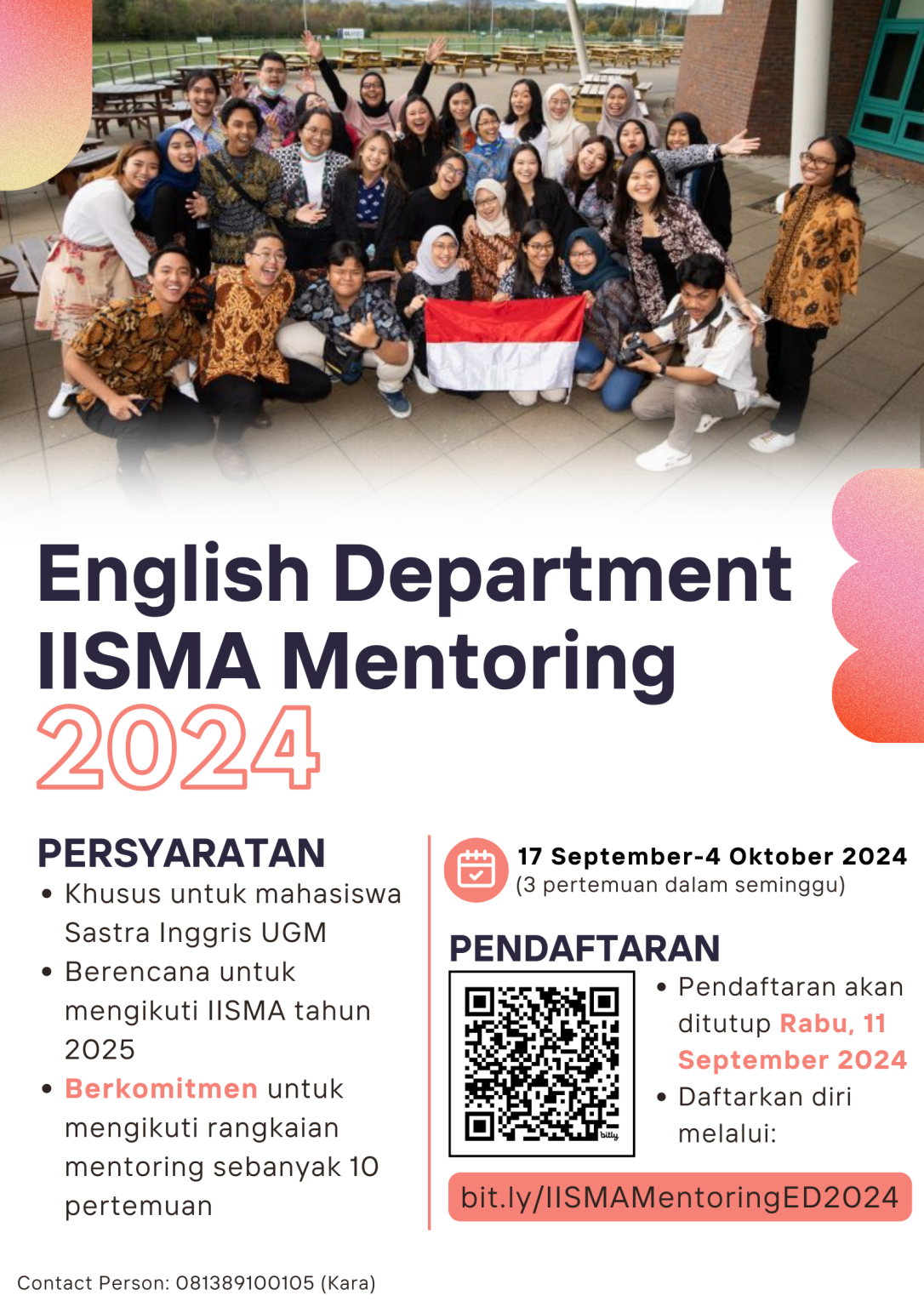 IISMA MENTORING 2024 – English Department